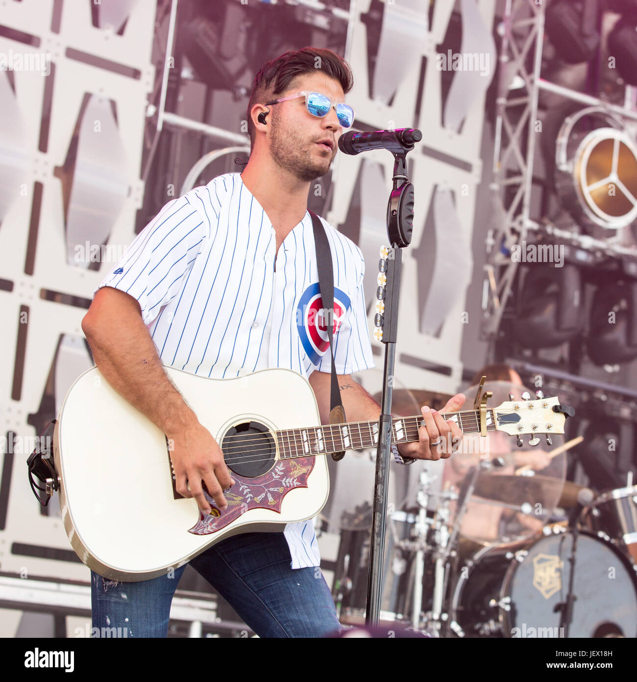 Chicago, Illinois, USA. 24th June, 2017. DAN SMYERS of Dan Shay during ...