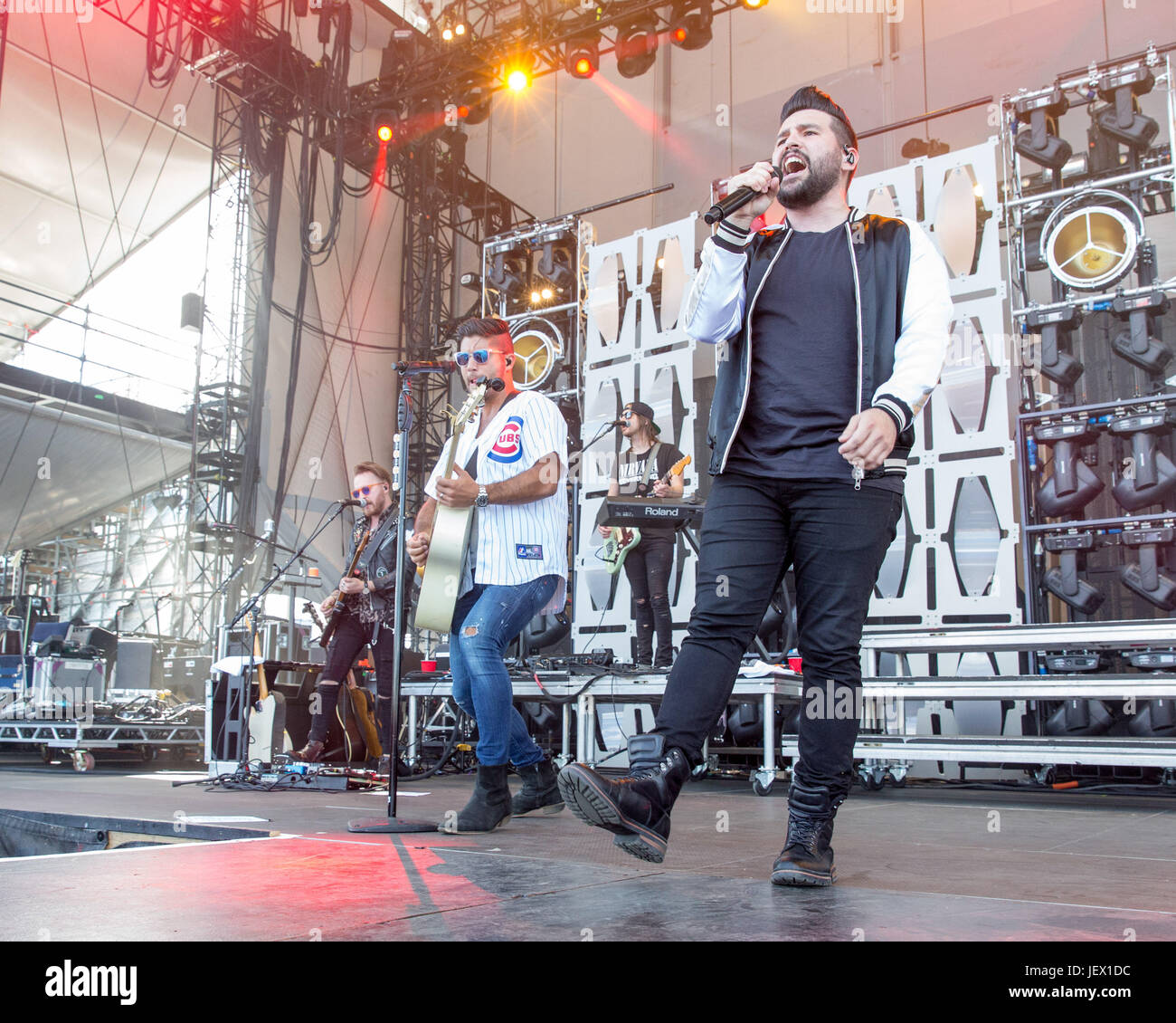 Chicago, Illinois, USA. 24th June, 2017. DAN SMYERS and SHAY MOONEY of ...