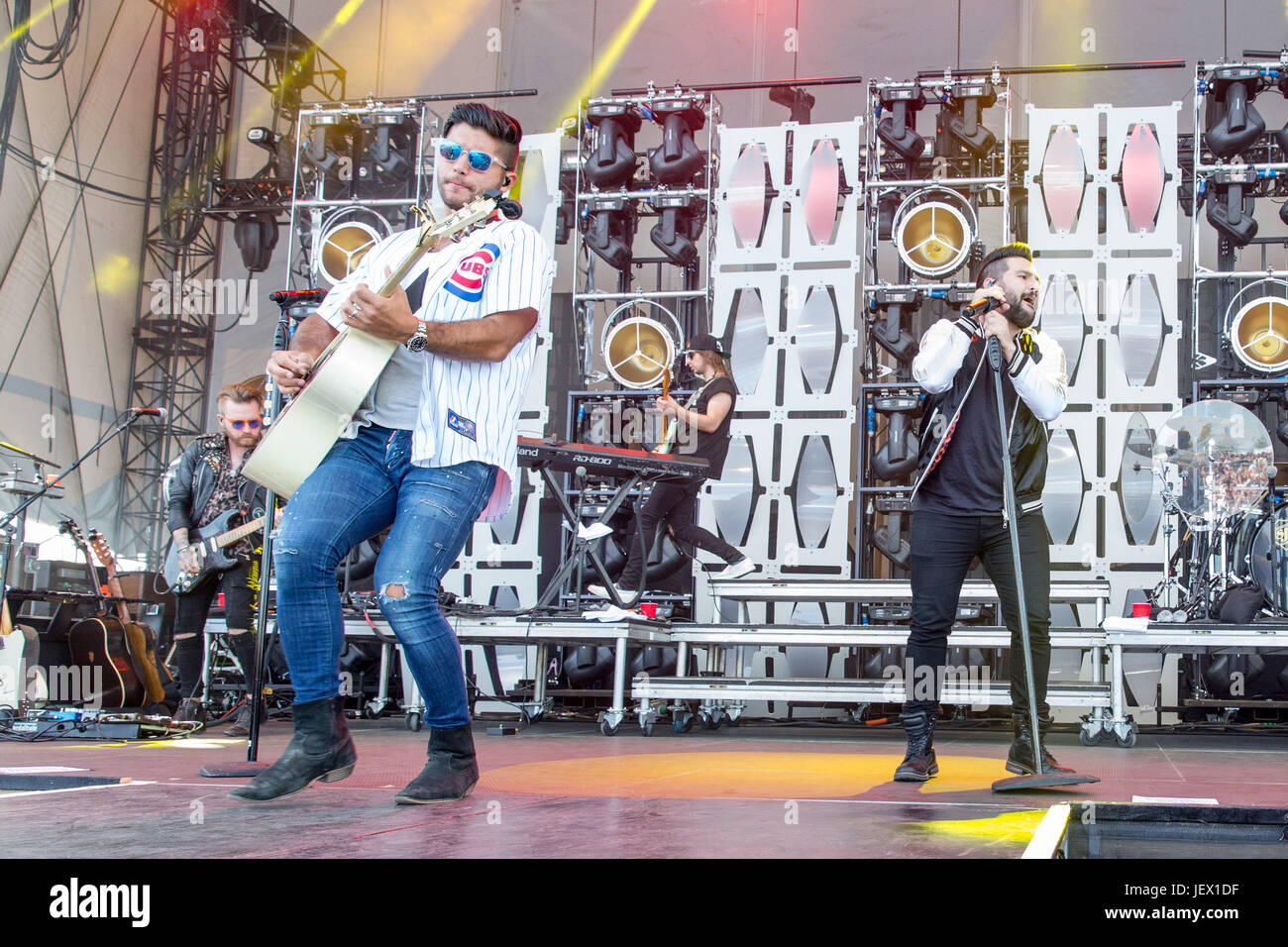 Chicago, Illinois, USA. 24th June, 2017. DAN SMYERS and SHAY MOONEY of ...
