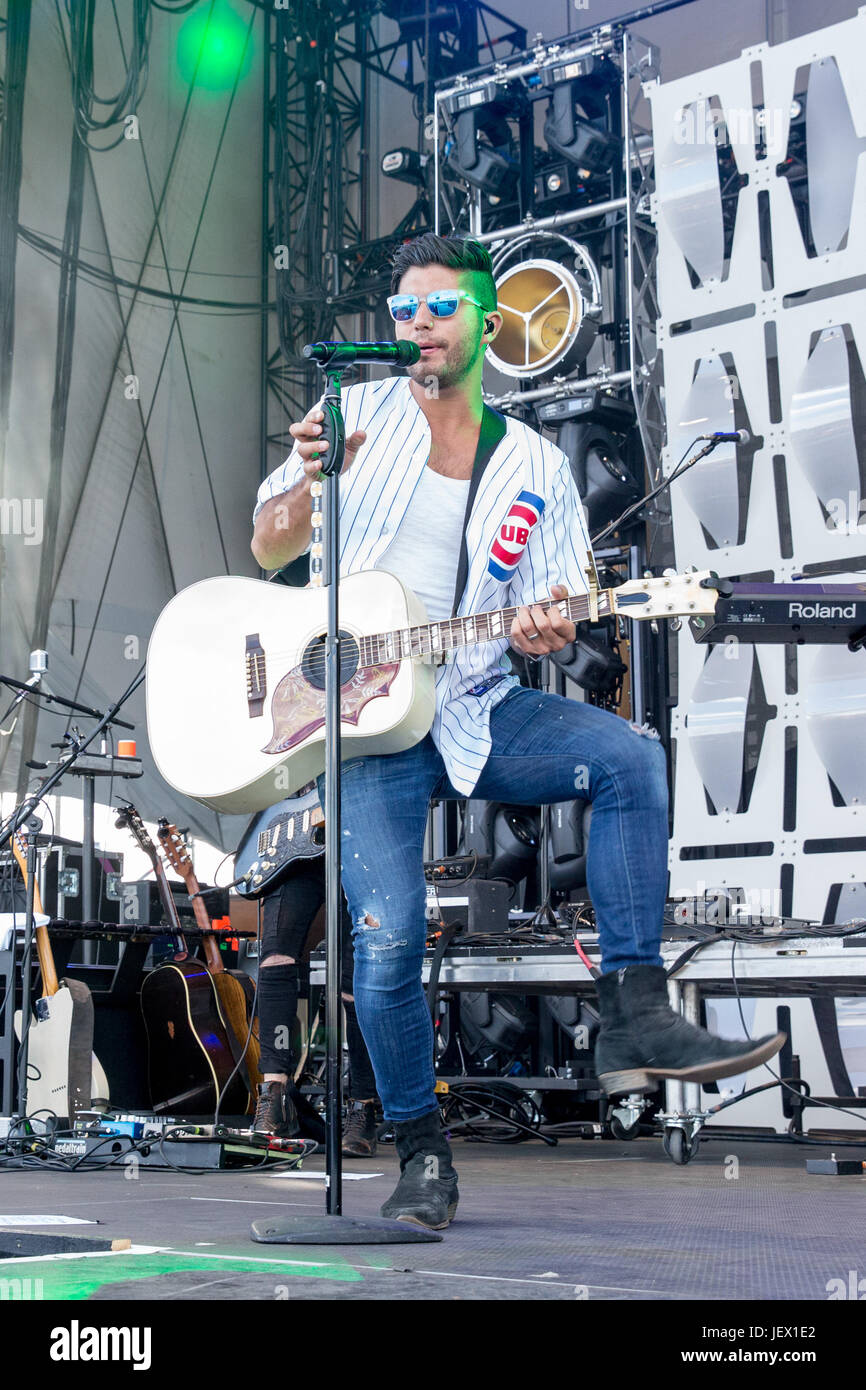 Chicago, Illinois, USA. 24th June, 2017. DAN SMYERS of Dan Shay during ...