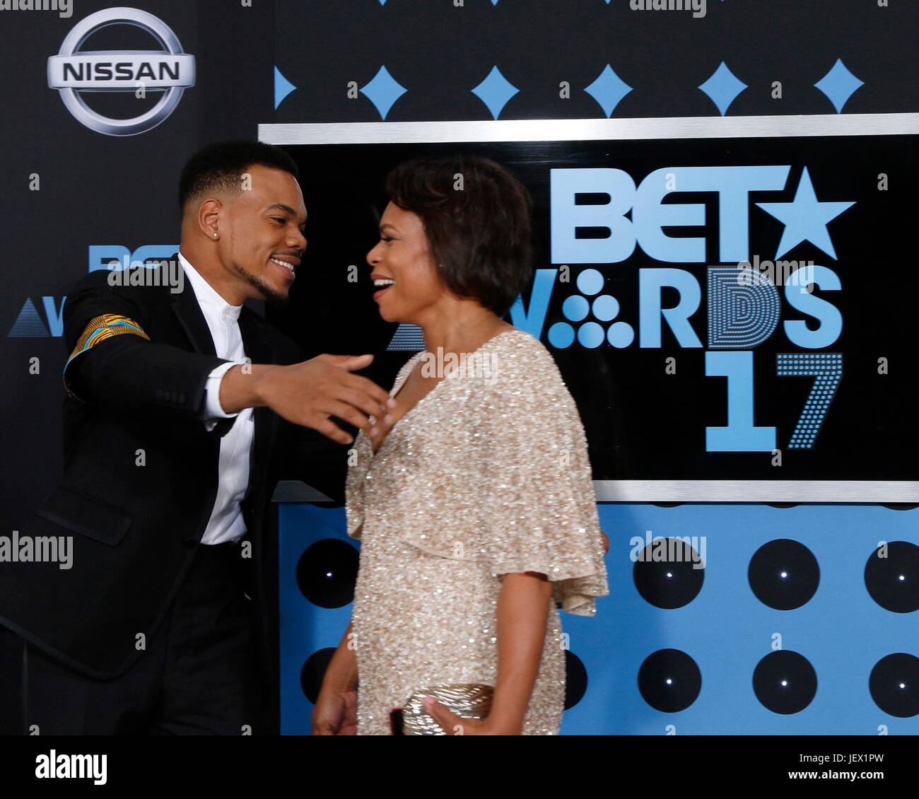 Chance the Rapper, Lisa Bennett at arrivals for 2017 BET Awards ...