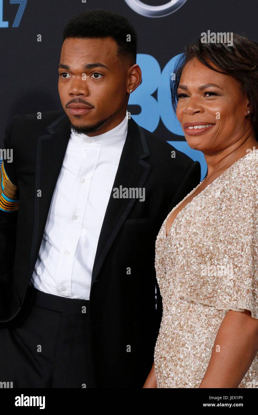 Chance the Rapper, Lisa Bennett at arrivals for 2017 BET Awards ...