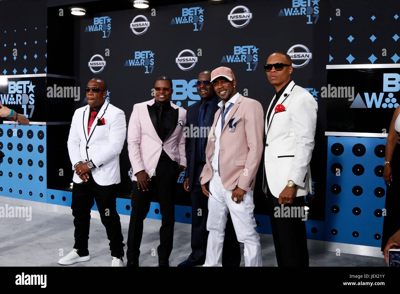New Edition at arrivals for 2017 BET Awards, Microsoft Theatre L.A ...