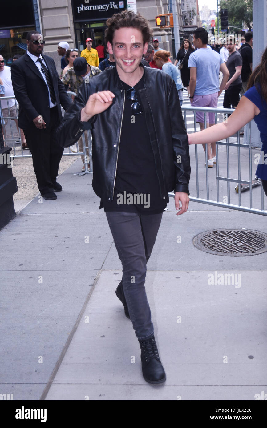 New York, New York, USA. 27th June, 2017. Laurie Davidson at AOL Build ...