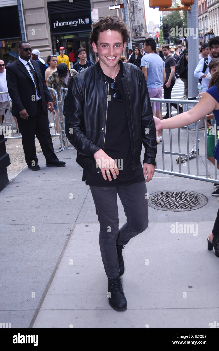 New York, New York, USA. 27th June, 2017. Laurie Davidson at AOL Build ...