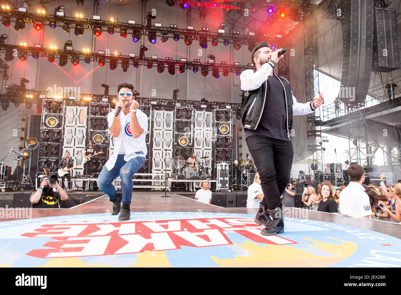 Chicago, Illinois, USA. 24th June, 2017. DAN SMYERS and SHAY MOONEY of ...