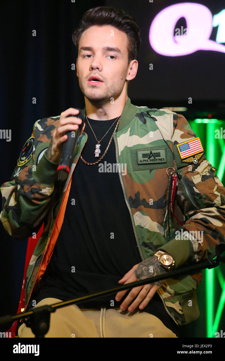 Bala Cynwyd, PA, USA. 27th June, 2017. Liam Payne pictured at a Q102 ...