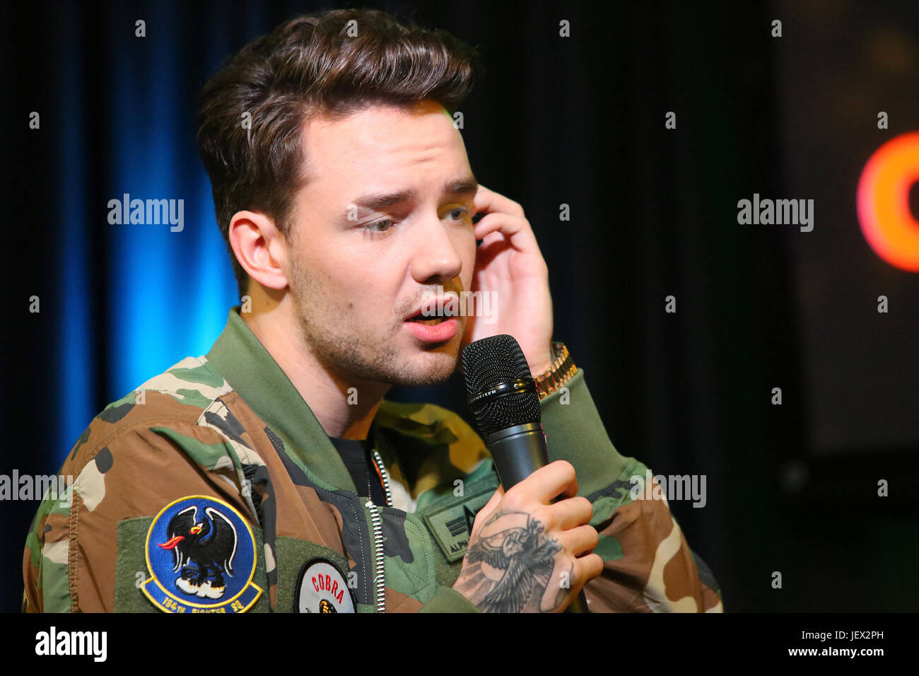 Bala Cynwyd, PA, USA. 27th June, 2017. Liam Payne pictured at a Q102 ...