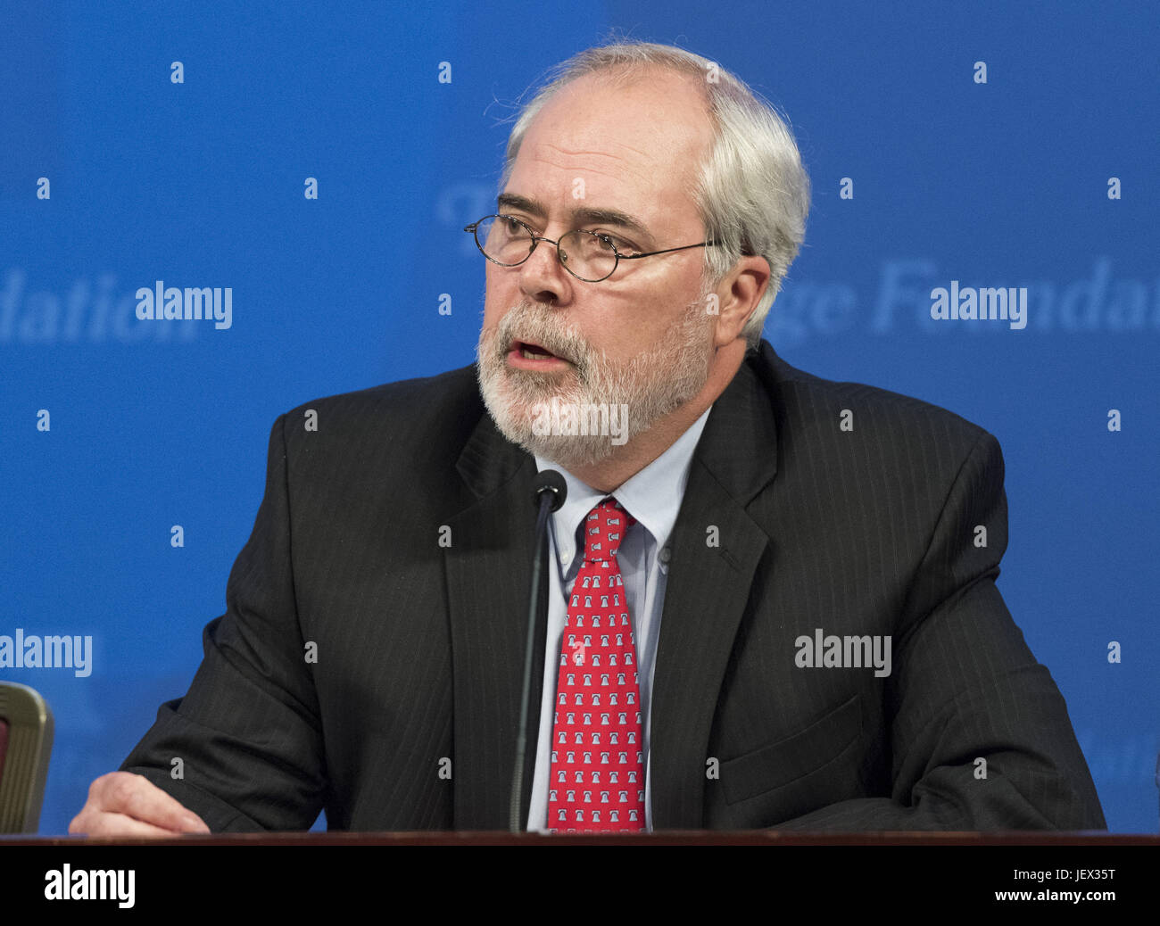 Washington, DC, USA. 27th June, 2017. JAMES PHILLIPS speaking at a ...