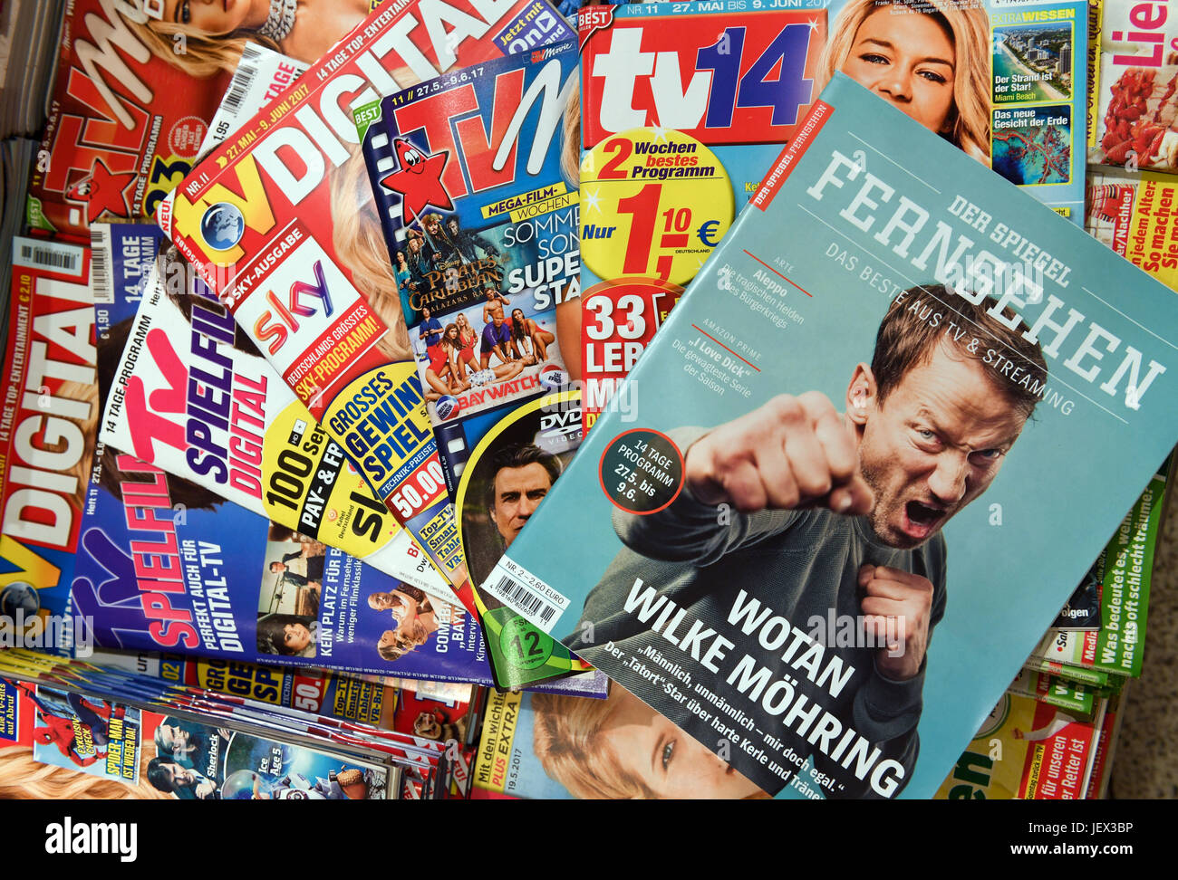 ILLUSTRATION - A copy of the new programme guide 'Der Spiegel ...