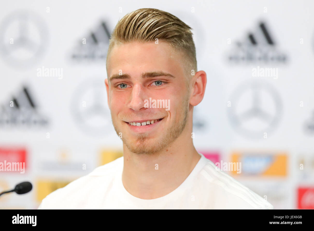 Wieliczka, Poland. 27th June, 2017. The German player Felix Platte sits ...