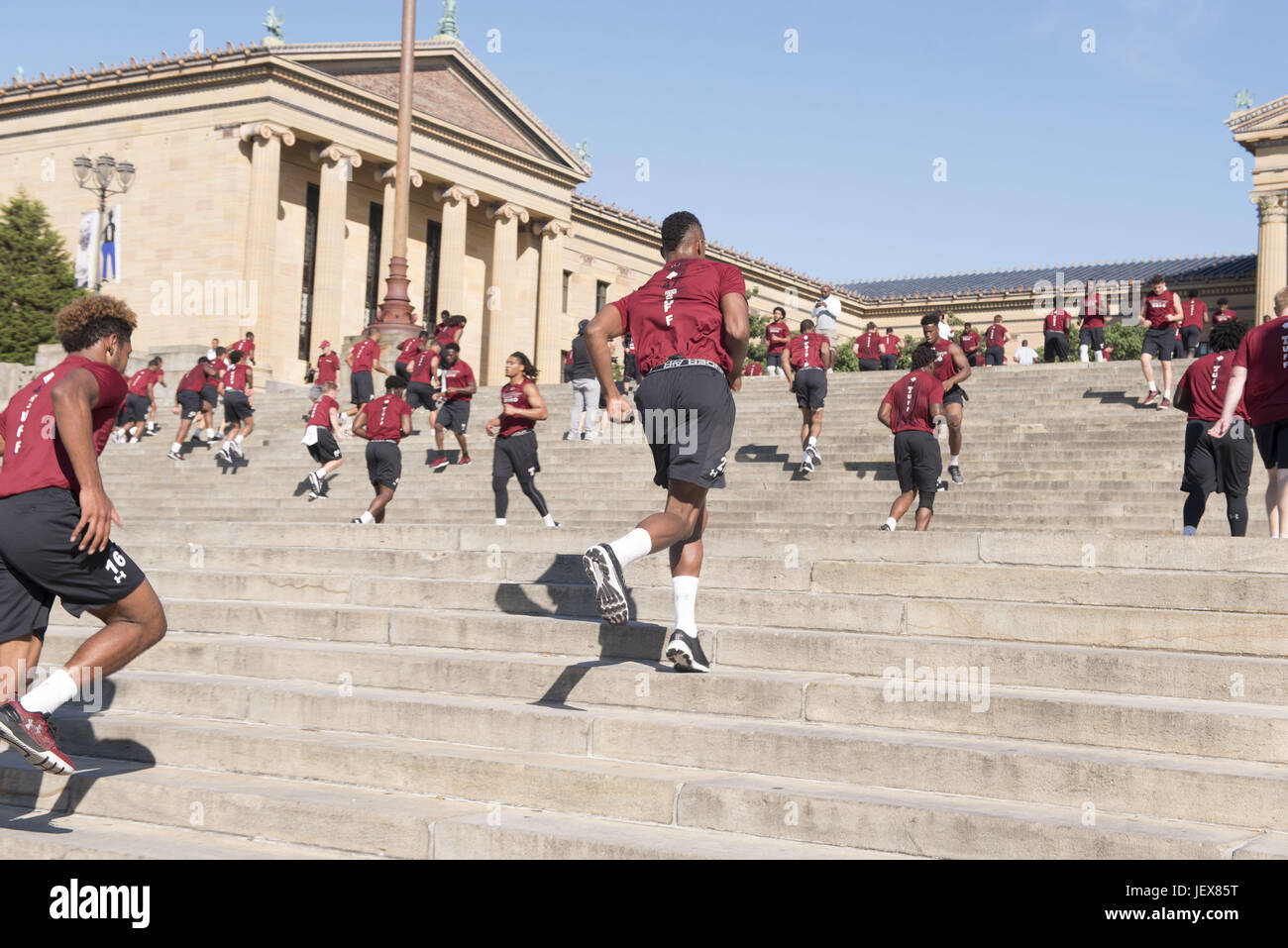 Rocky Running Stairs