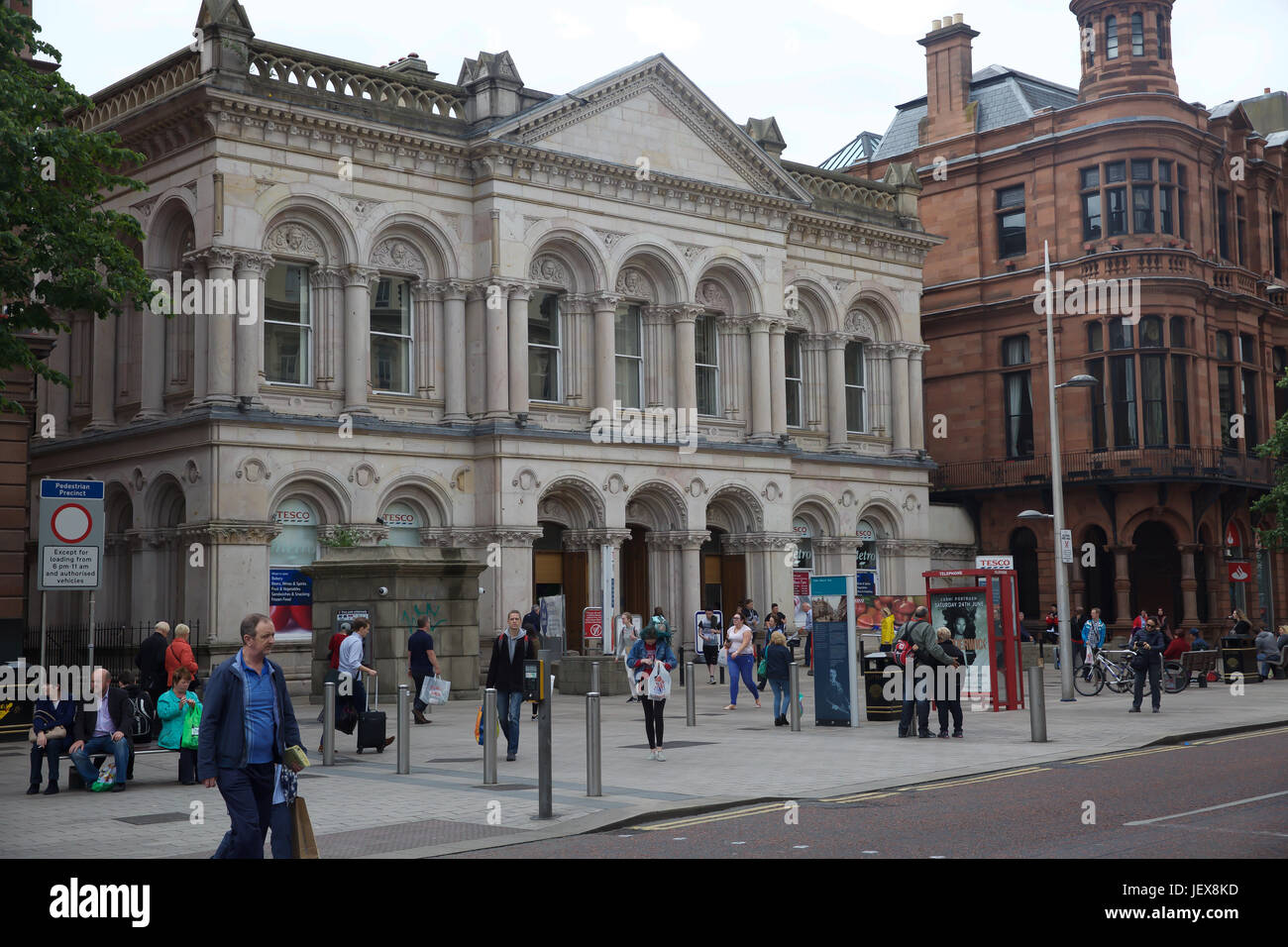 Tesco store in Belfast in an old ornate building Stock Photo - Alamy