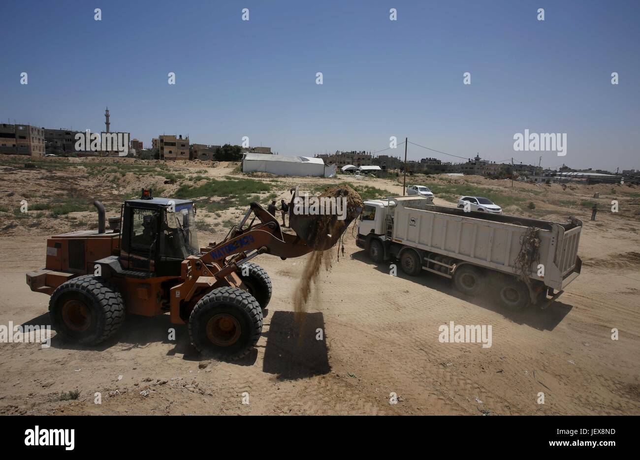Rafah, Gaza Strip, Palestinian Territory. 28th June, 2017. Palestinian ...