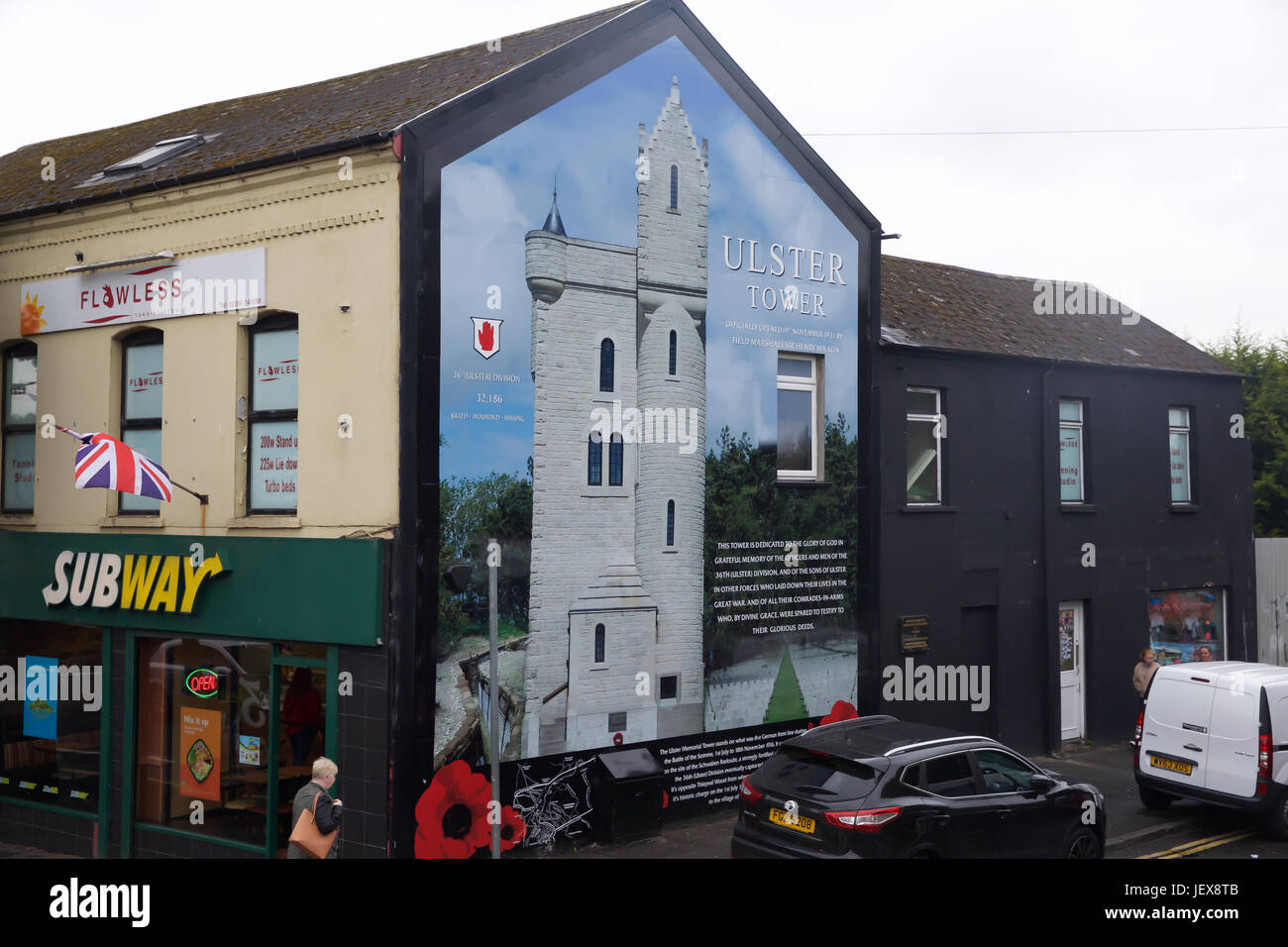 Wall murals in Belfast Ireland Stock Photo - Alamy