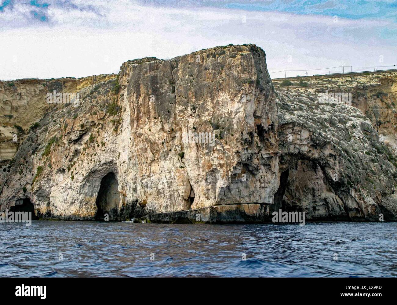 September 27, 2004 - Zurrieq Village, Malta - The Blue Grotto, a wild ...