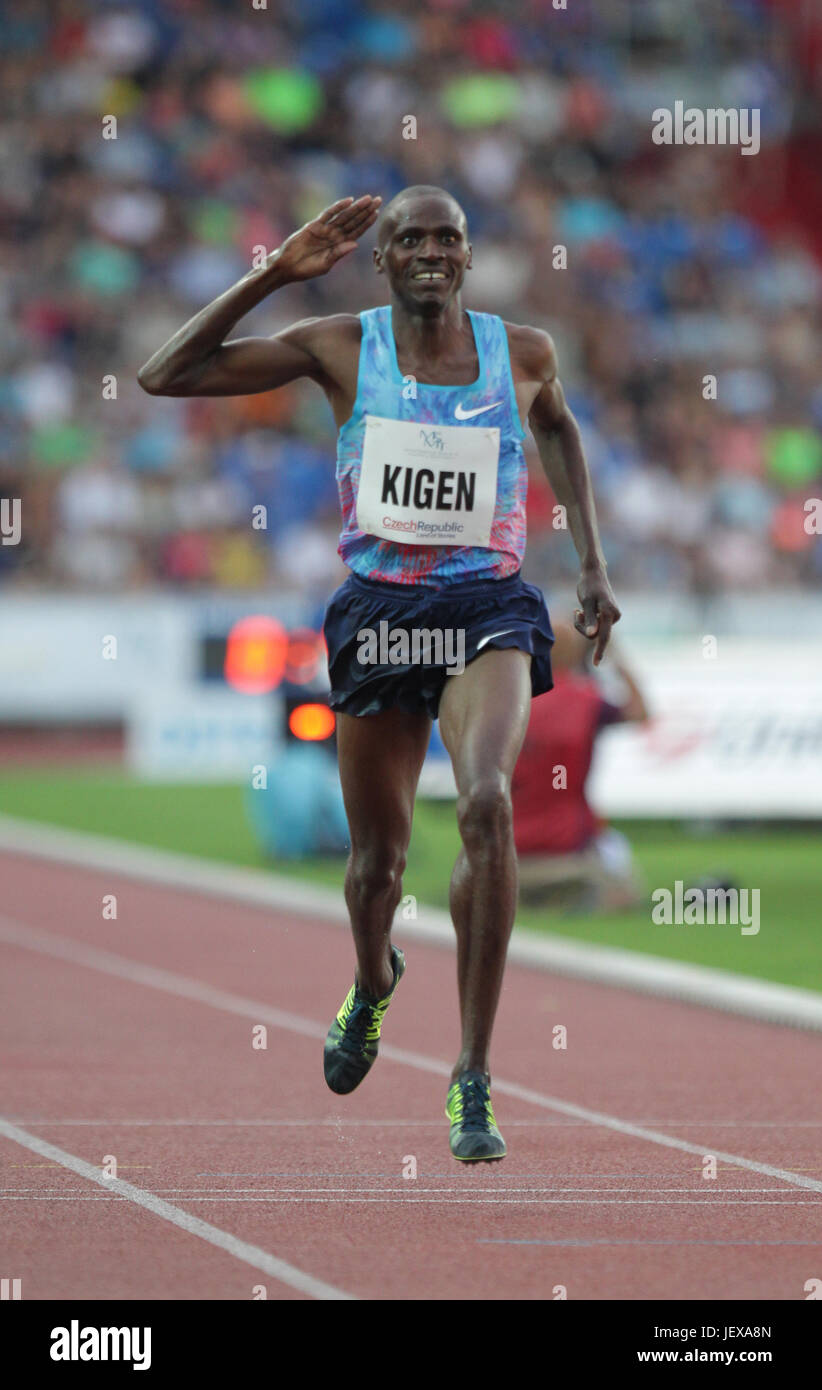 Ostrava, Czech Republic. 28th June, 2017. Kenyan athlete Benjamin Kigen ...
