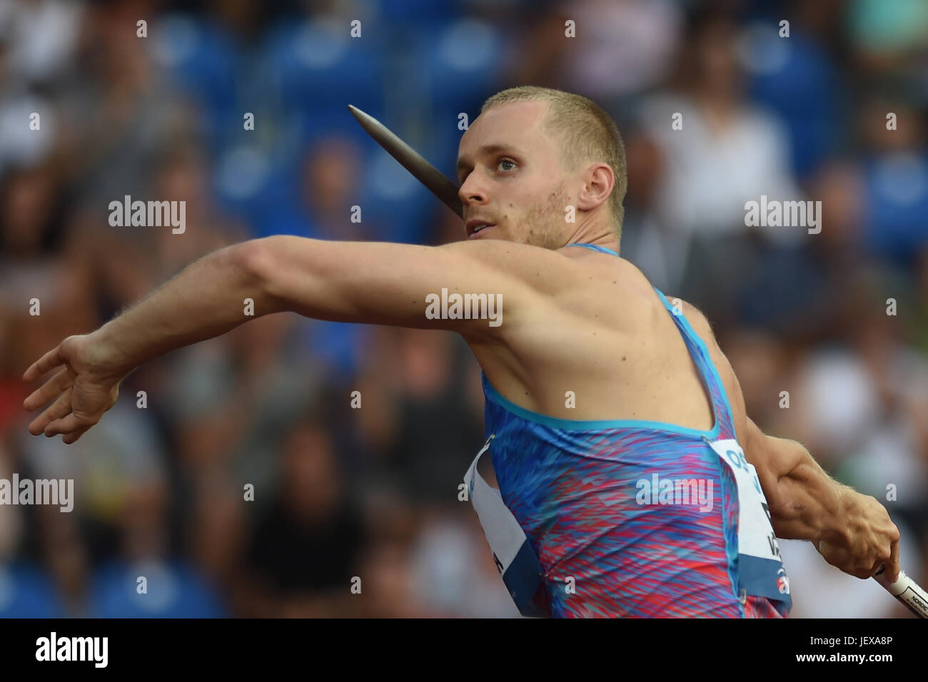 Ostrava, Czech Republic. 28th June, 2017. Czech javelin thrower Jakub ...
