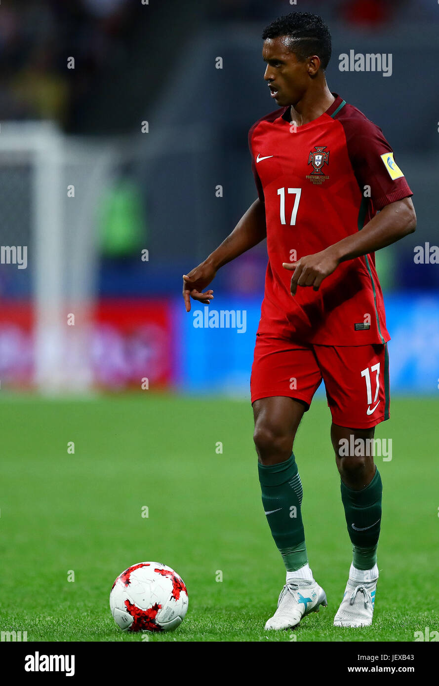 KAZAN, RT - 28.06.2017: PORTUGAL VS CHILE - Nani of Portugal during a ...