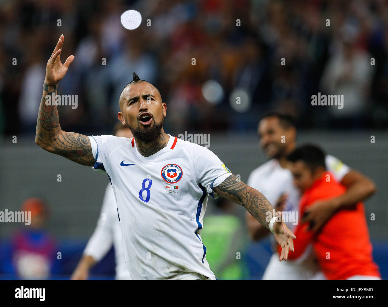 Kazan, Russia. 28th June, 2017. PORTUGAL VS CHILE - VIDAL Arturo of ...