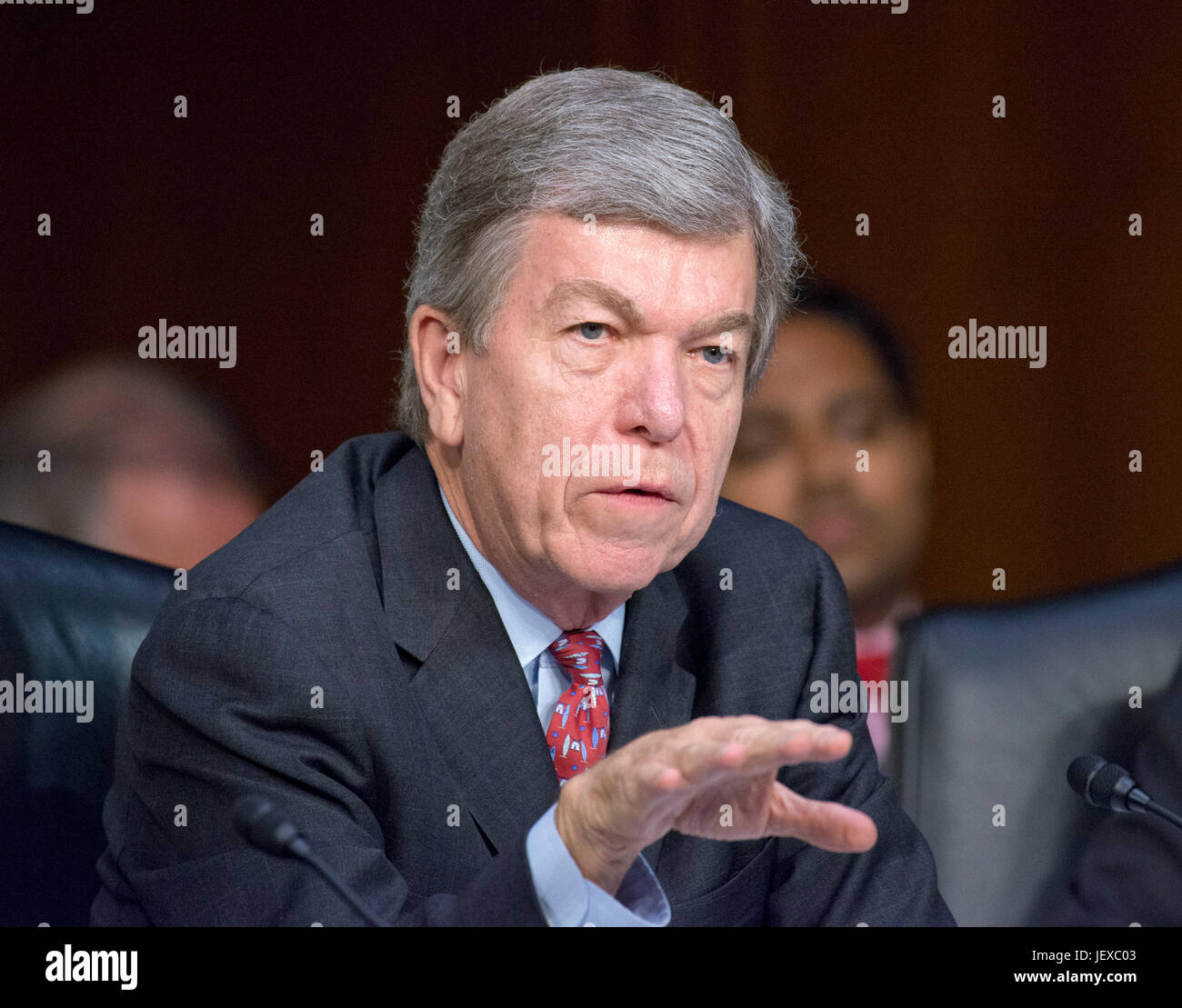 United States Senator Roy Blunt (Republican of Missouri) questions ...