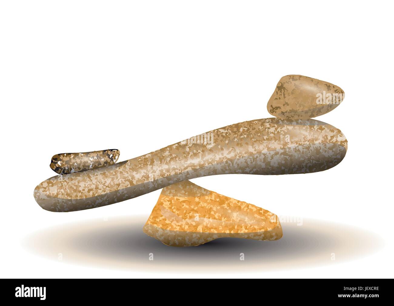 Balance scale rock Stock Vector Images - Alamy