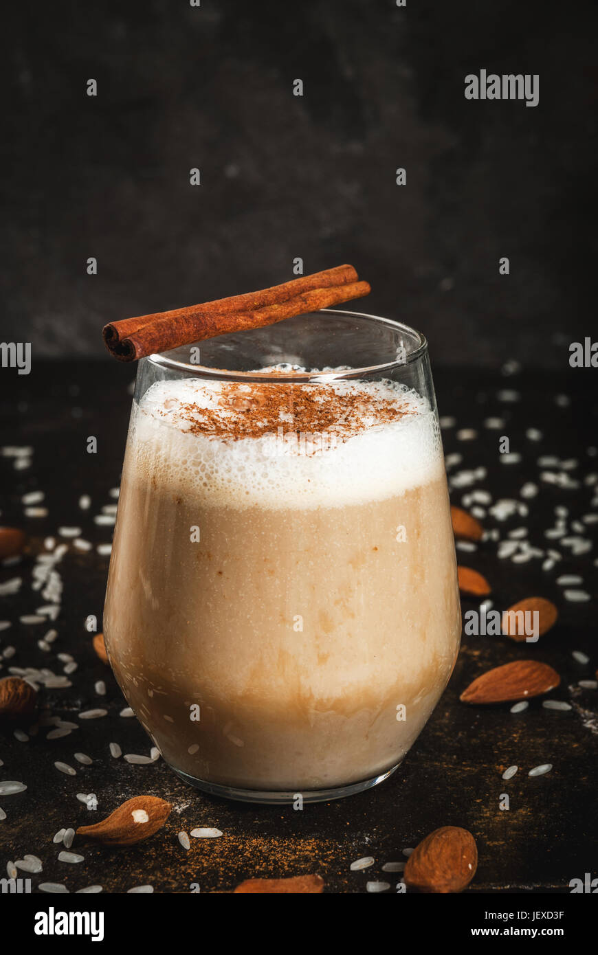 Traditional Mexican drink Horchata Latte - coffee mixed with Horchata ...