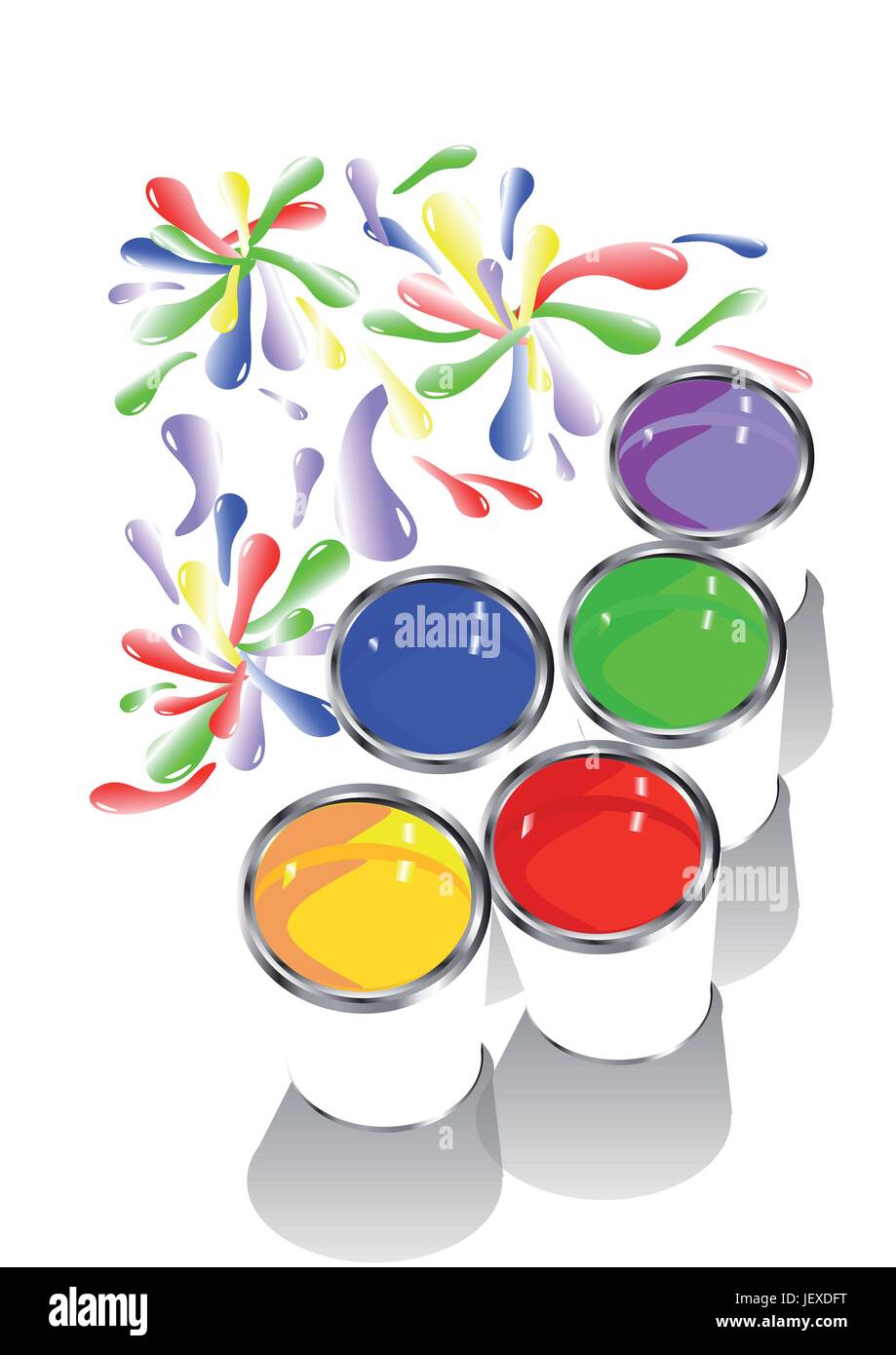 Blue paint magenta colored Stock Vector Images - Alamy