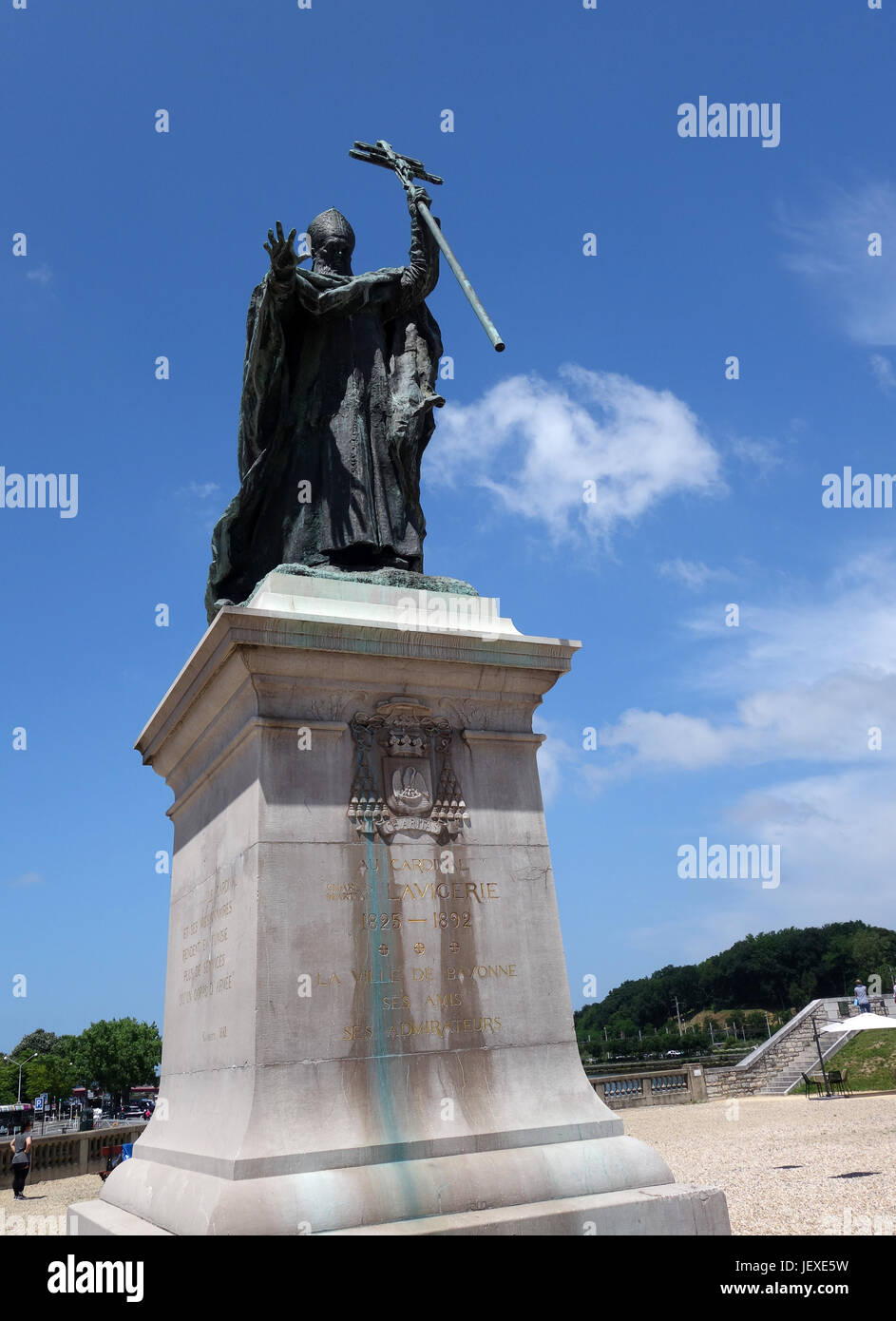 Statue of Cardinal Charles Martial Allemand Lavigerie Bayonne in the ...