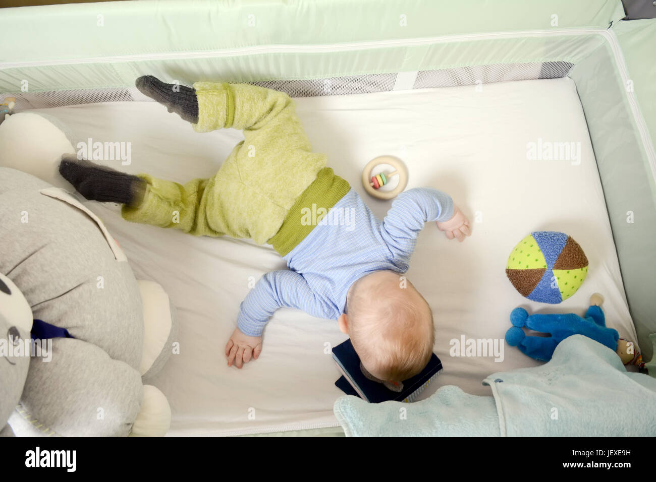 baby in the crib Stock Photo - Alamy