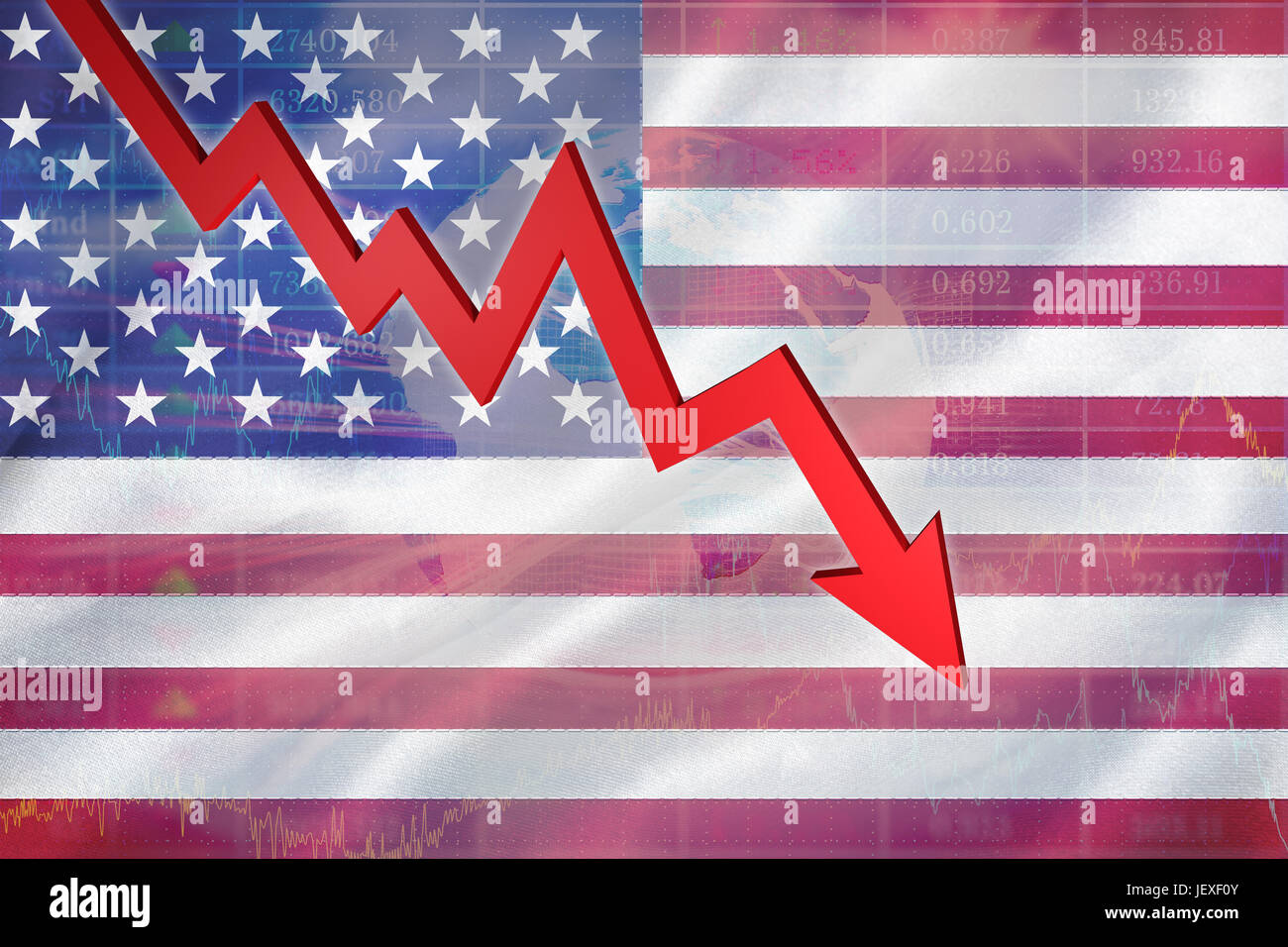 Map united states pointing hi-res stock photography and images - Alamy