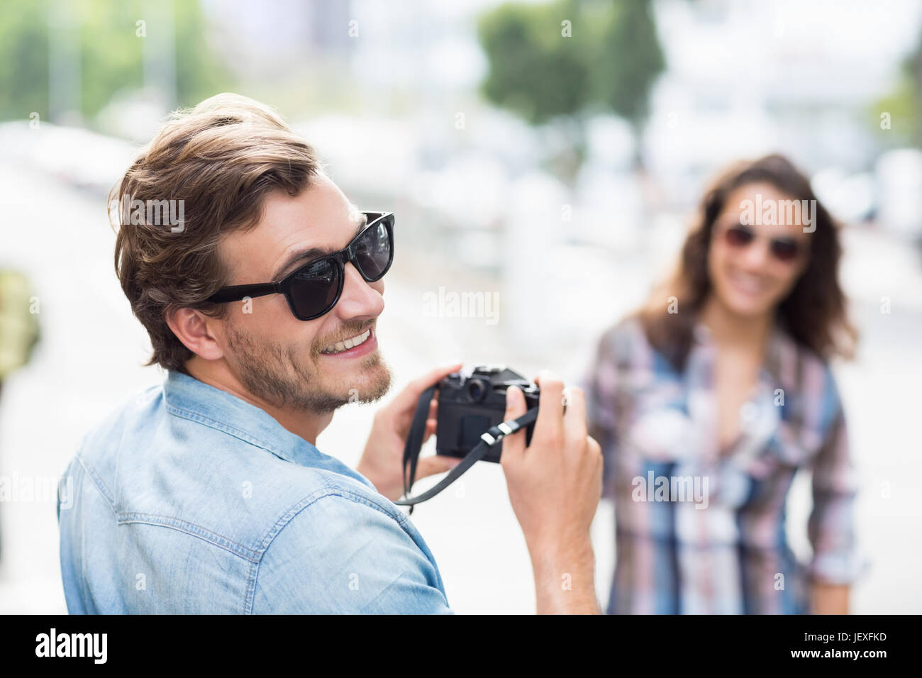 Man smiling at camera Stock Photo - Alamy
