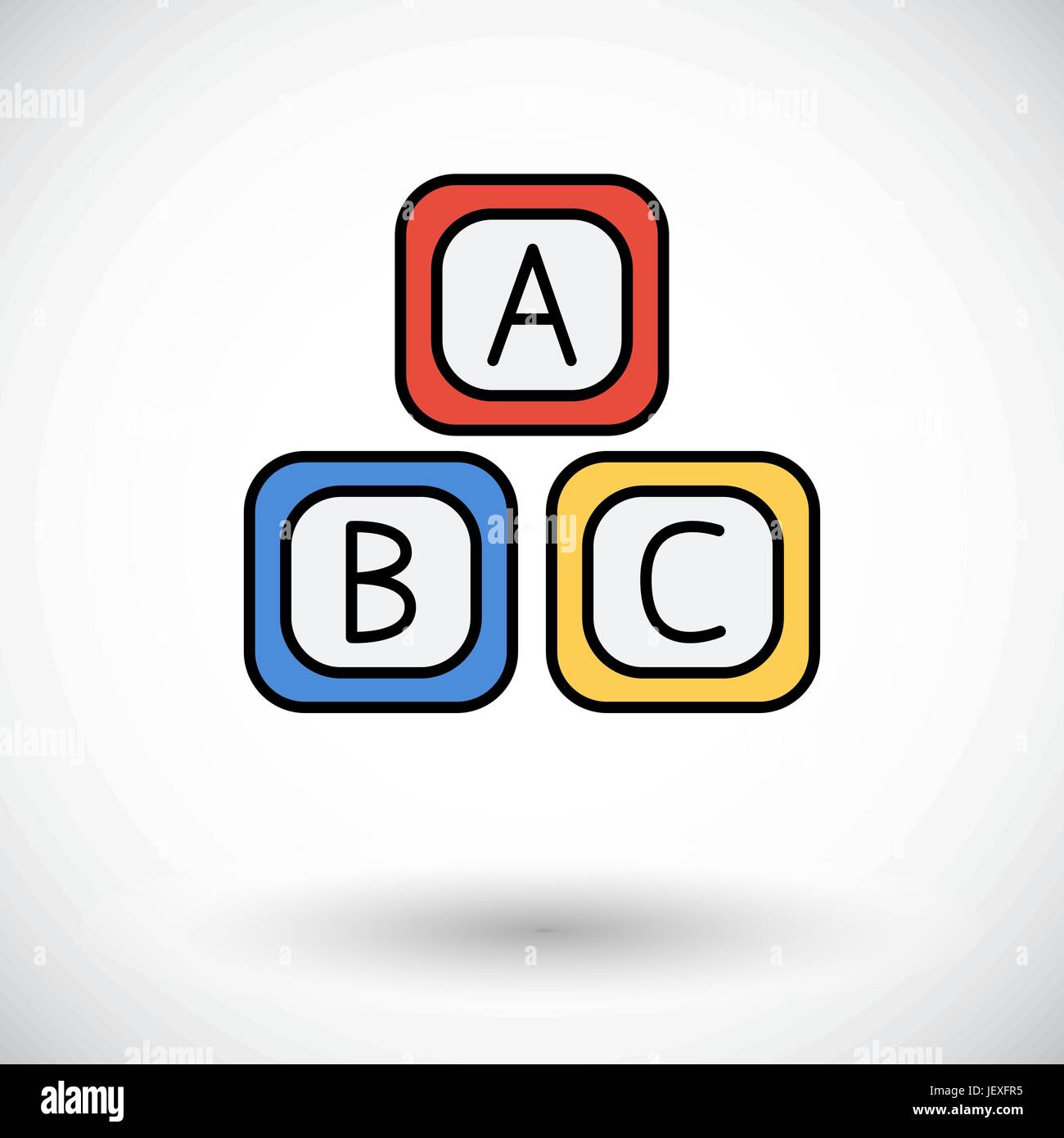 Blocks icon. Flat vector related icon for web and mobile applications ...