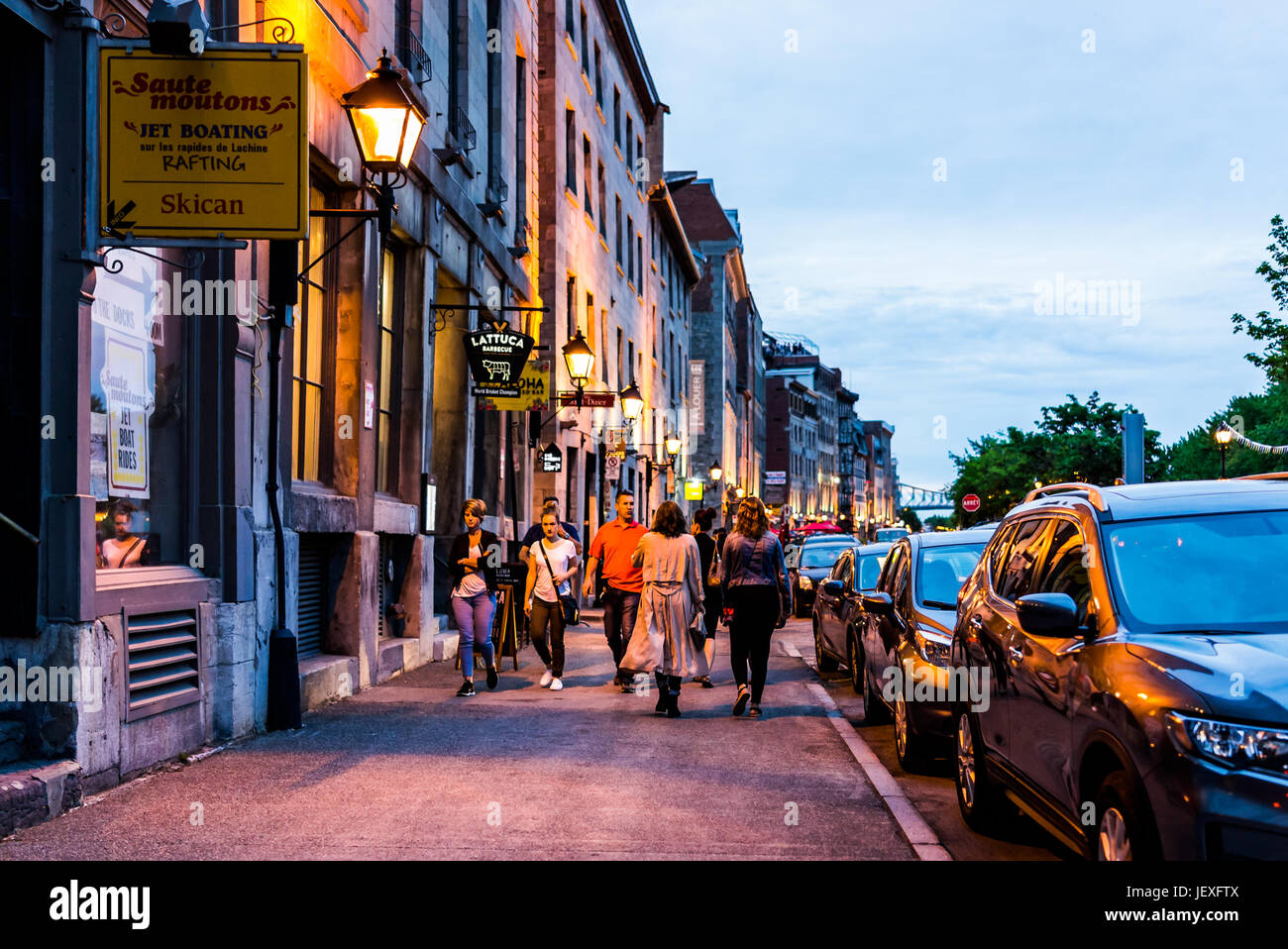 Montreal french quarter hi-res stock photography and images - Alamy