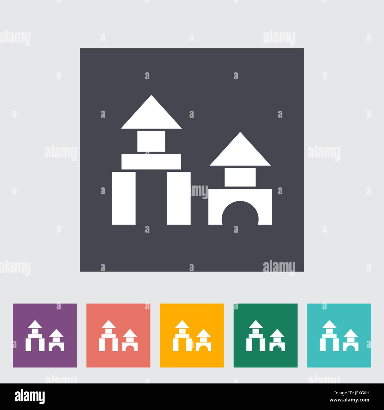 Building block icon. Flat vector related icon for web and mobile ...