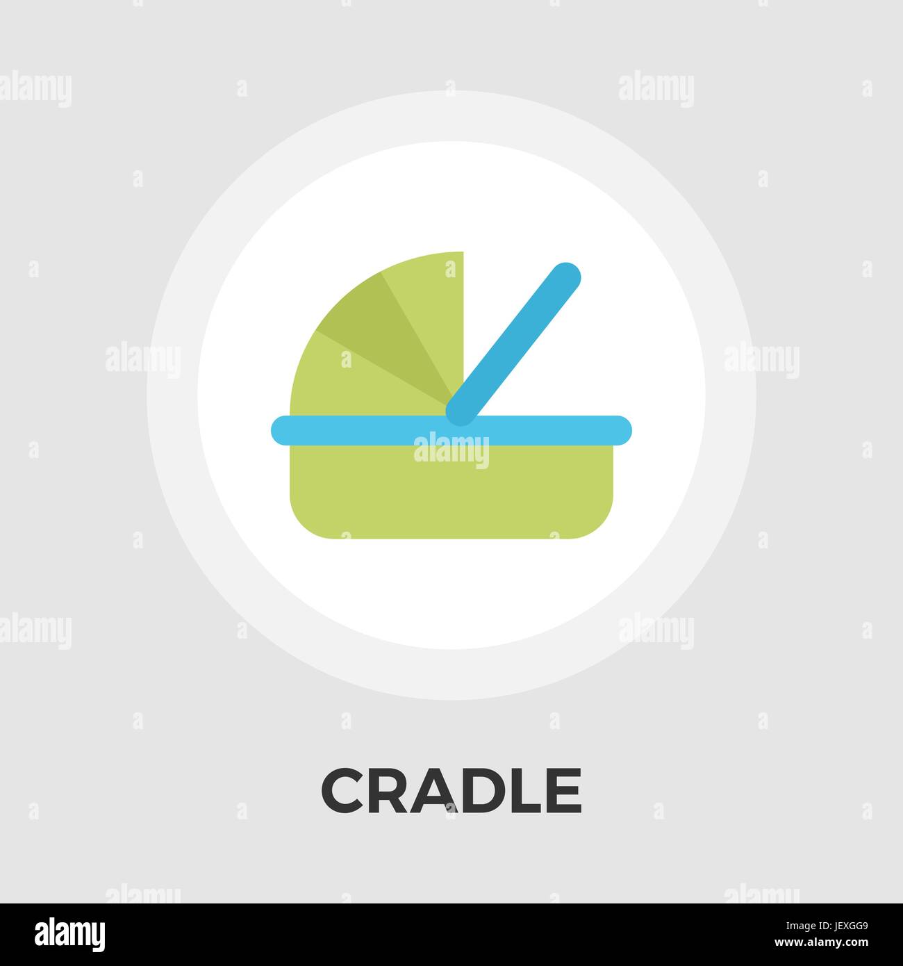 Baby cradle cartoon icon Stock Vector Images - Alamy
