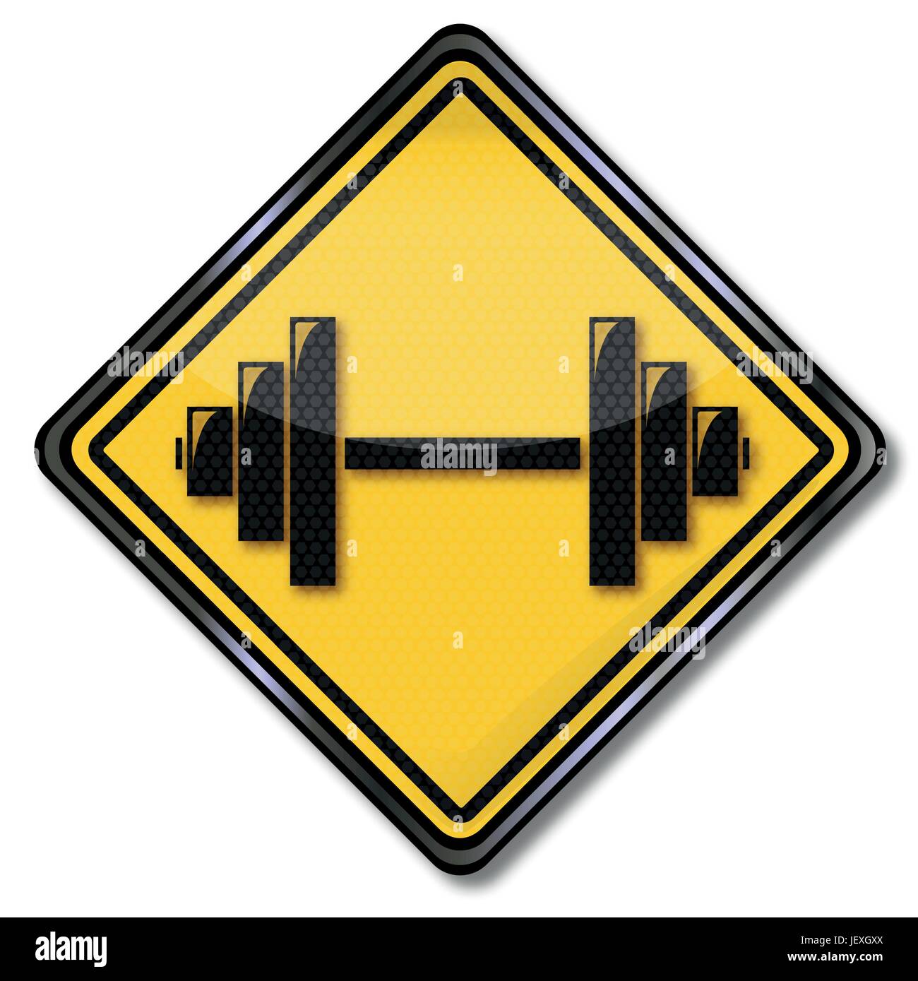 sign sport dumbbell Stock Vector Image & Art - Alamy