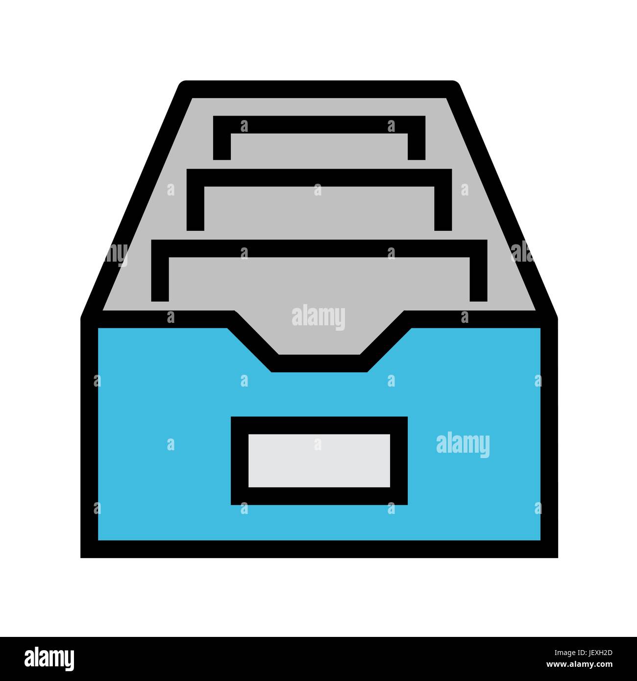 File Cabinet Flat Vector Icon. Flat icon isolated on the white ...