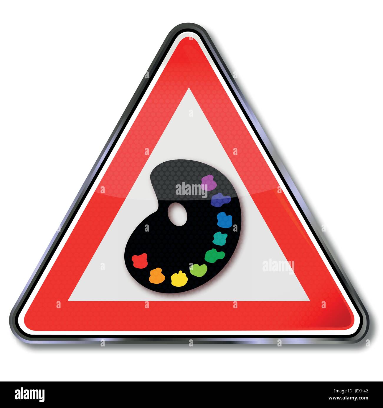 shield paint palette for artist Stock Vector Image & Art - Alamy