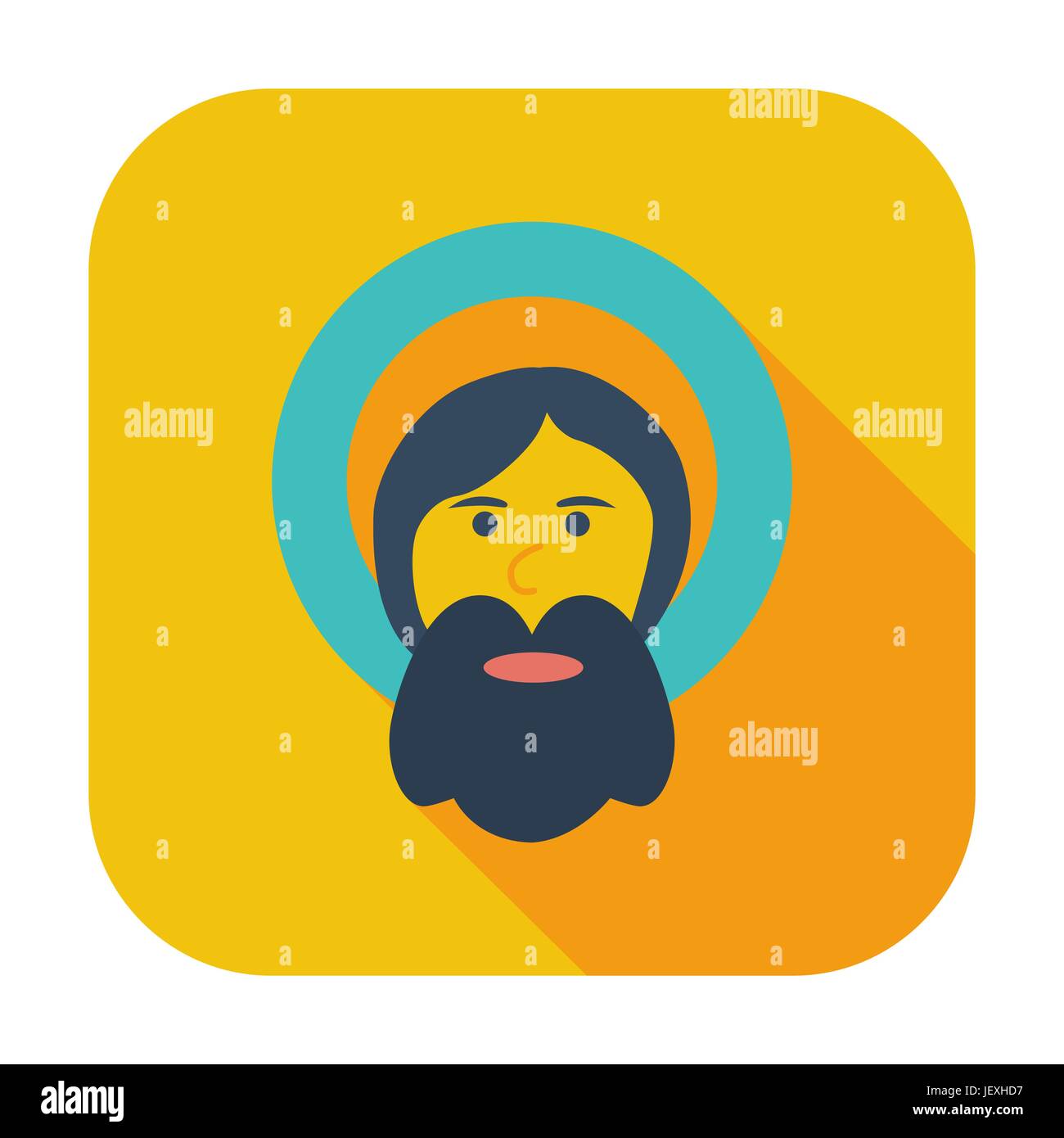 God single flat color icon. Vector illustration Stock Vector Image ...
