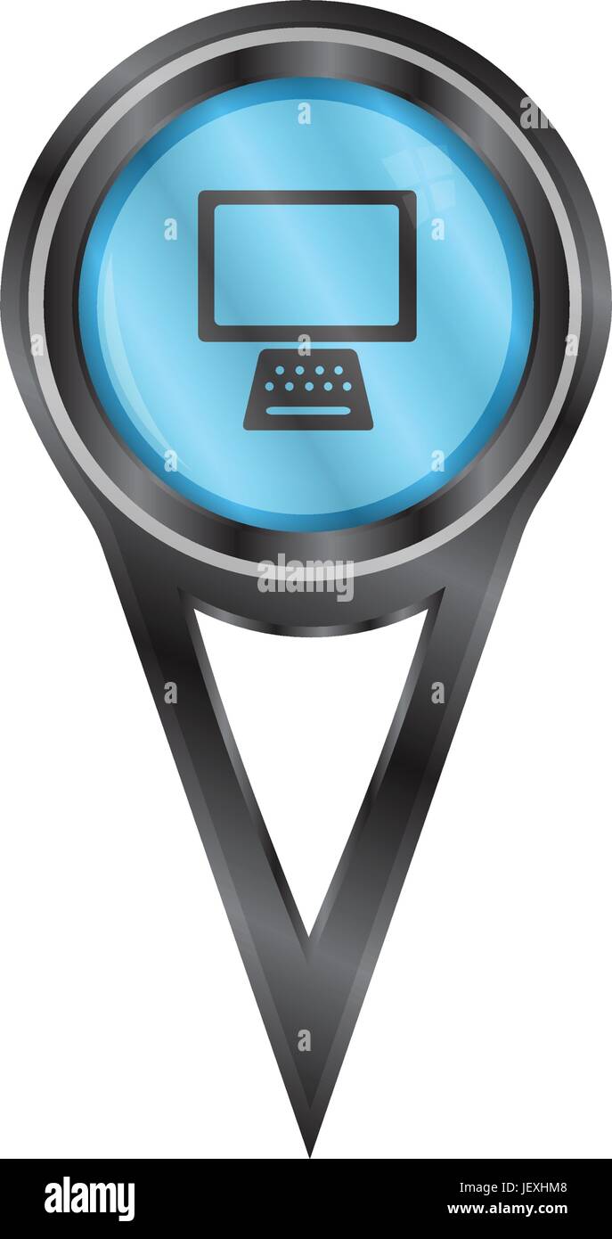 blue, PC, computers, computer, entertainment, isolated, model, design ...