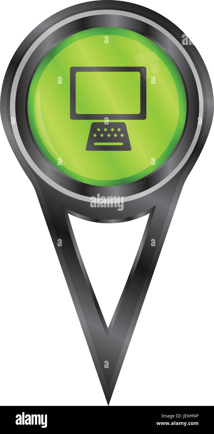 Pc computers computer isolated model Stock Vector Images - Alamy