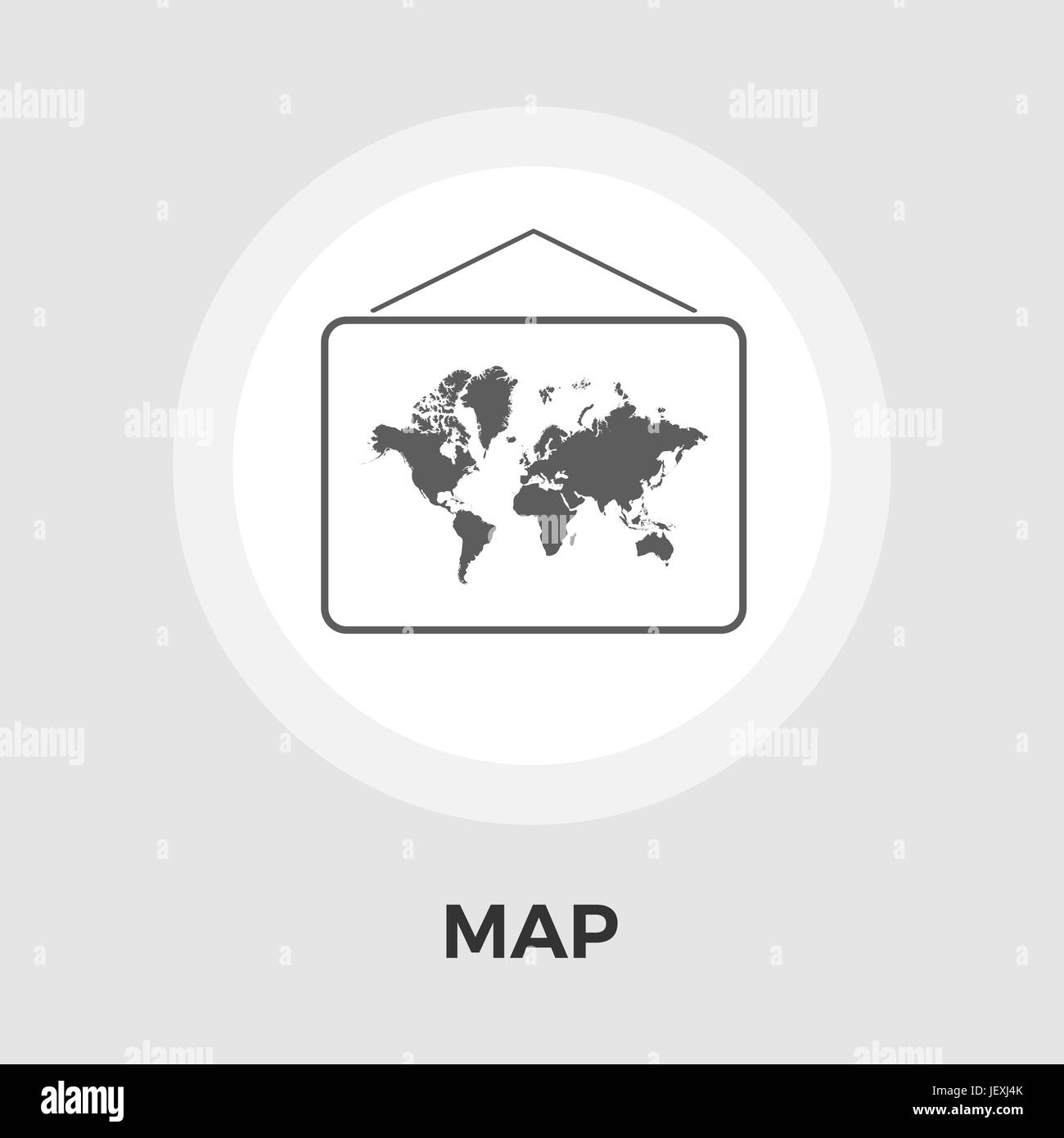 Map Icon Vector. Flat icon isolated on the white background. Editable ...