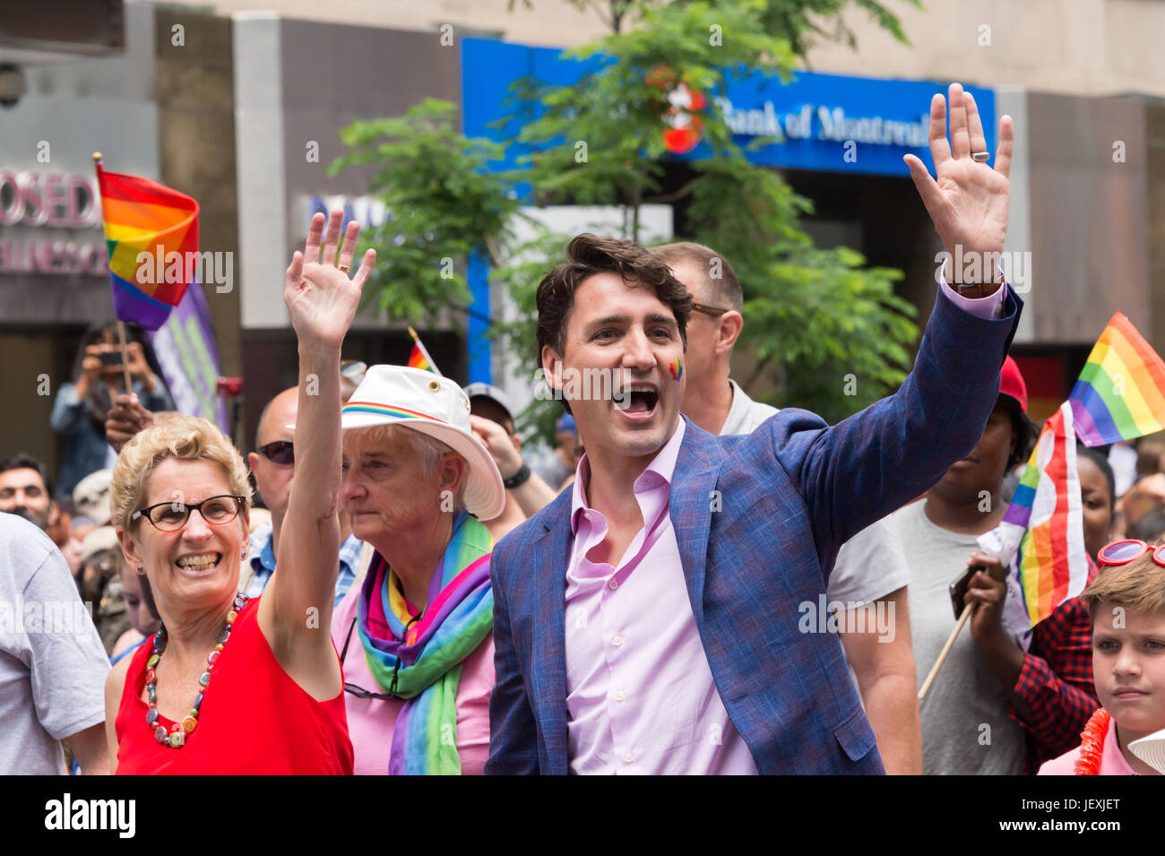 Toronto, Canada. 25 June 2017. Canadian Prime Minister Justin Trudeau ...