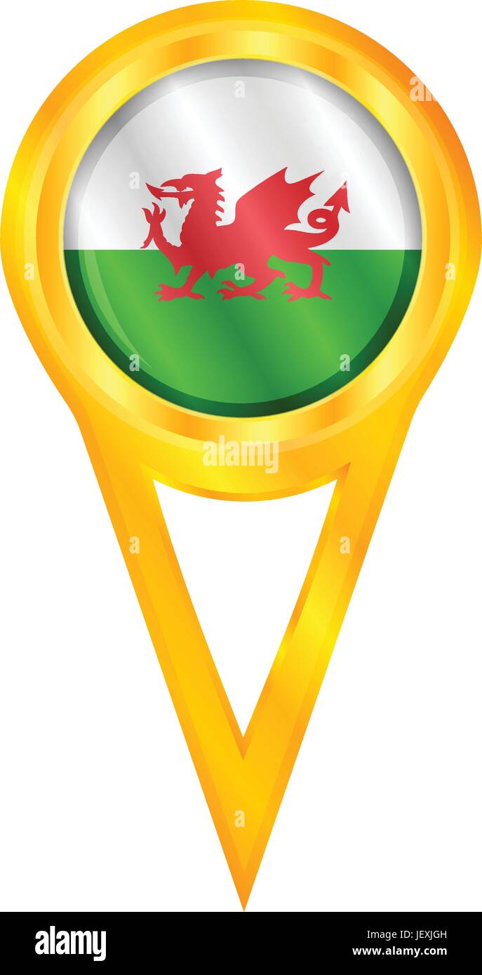 Welsh language badge Stock Vector Images - Alamy