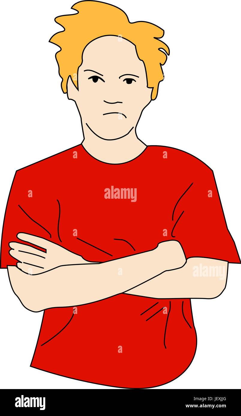 Broody man Stock Vector Images - Alamy