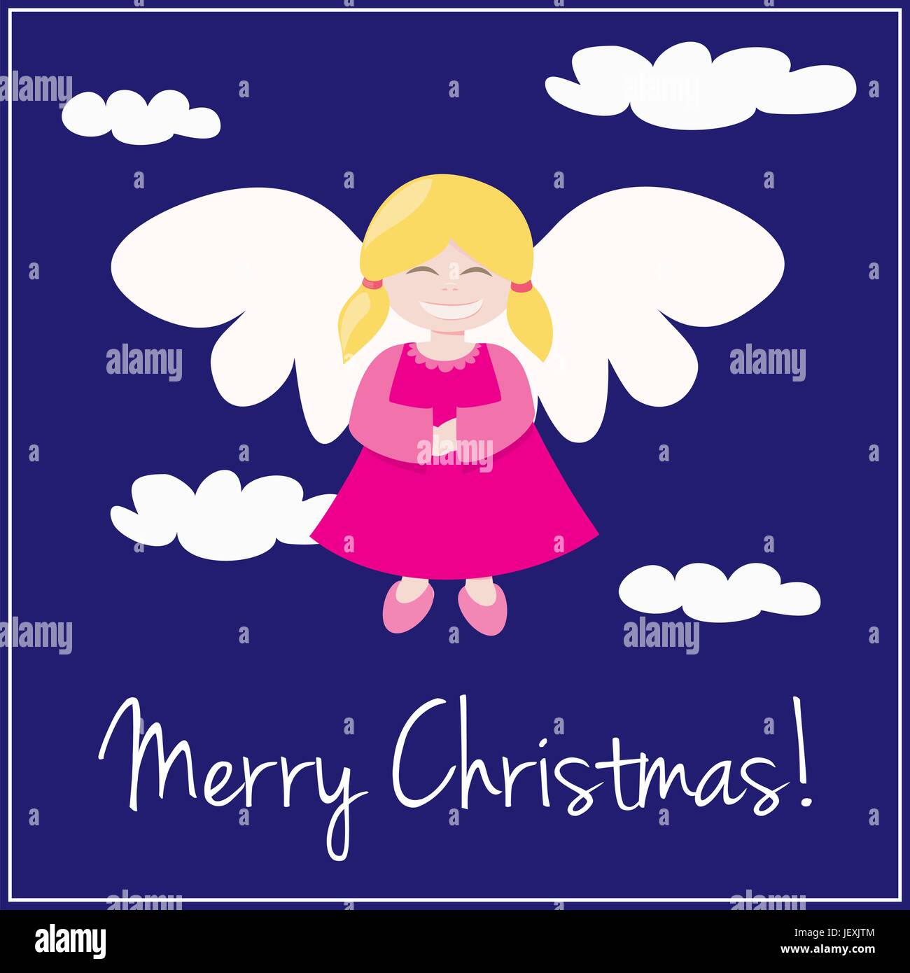 Smiling angels Stock Vector Images - Alamy