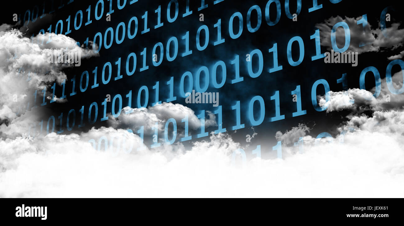 Digital composite blue code hi-res stock photography and images - Alamy