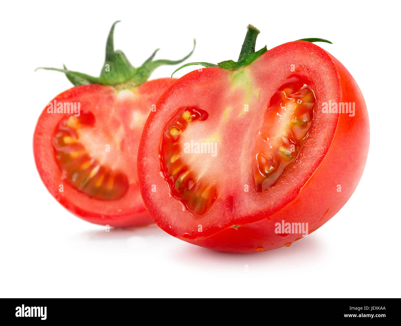 Green tomato halves hi-res stock photography and images - Alamy
