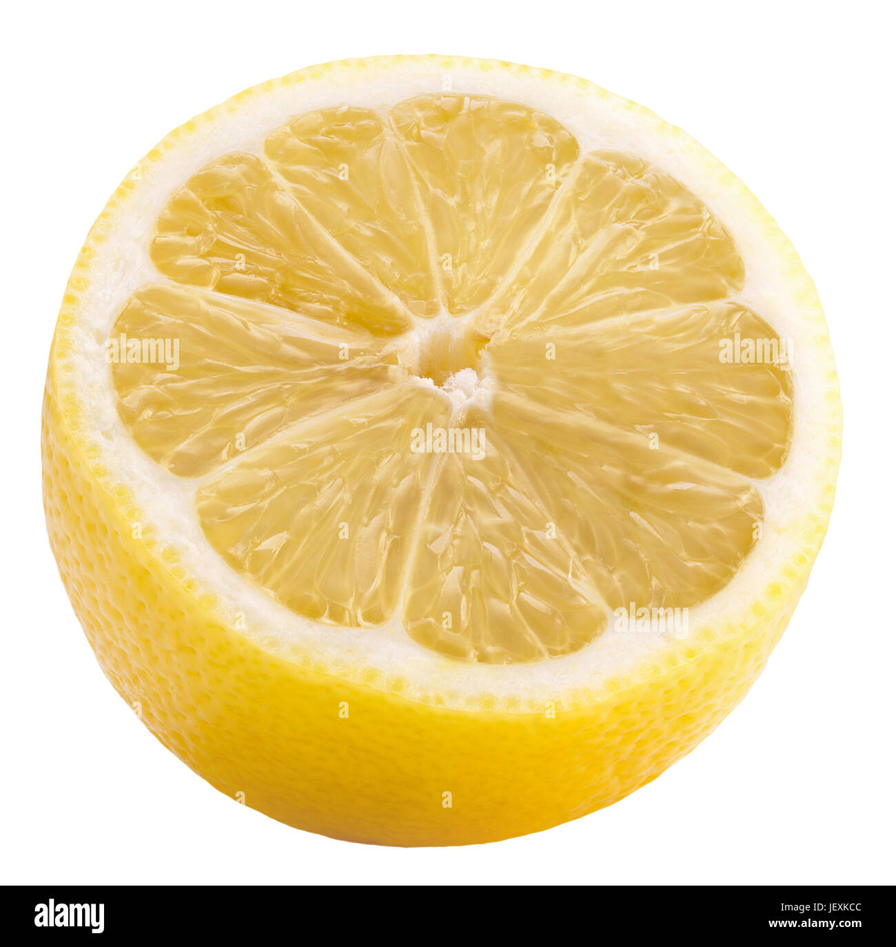 half of lemon isolated on a white background Stock Photo - Alamy